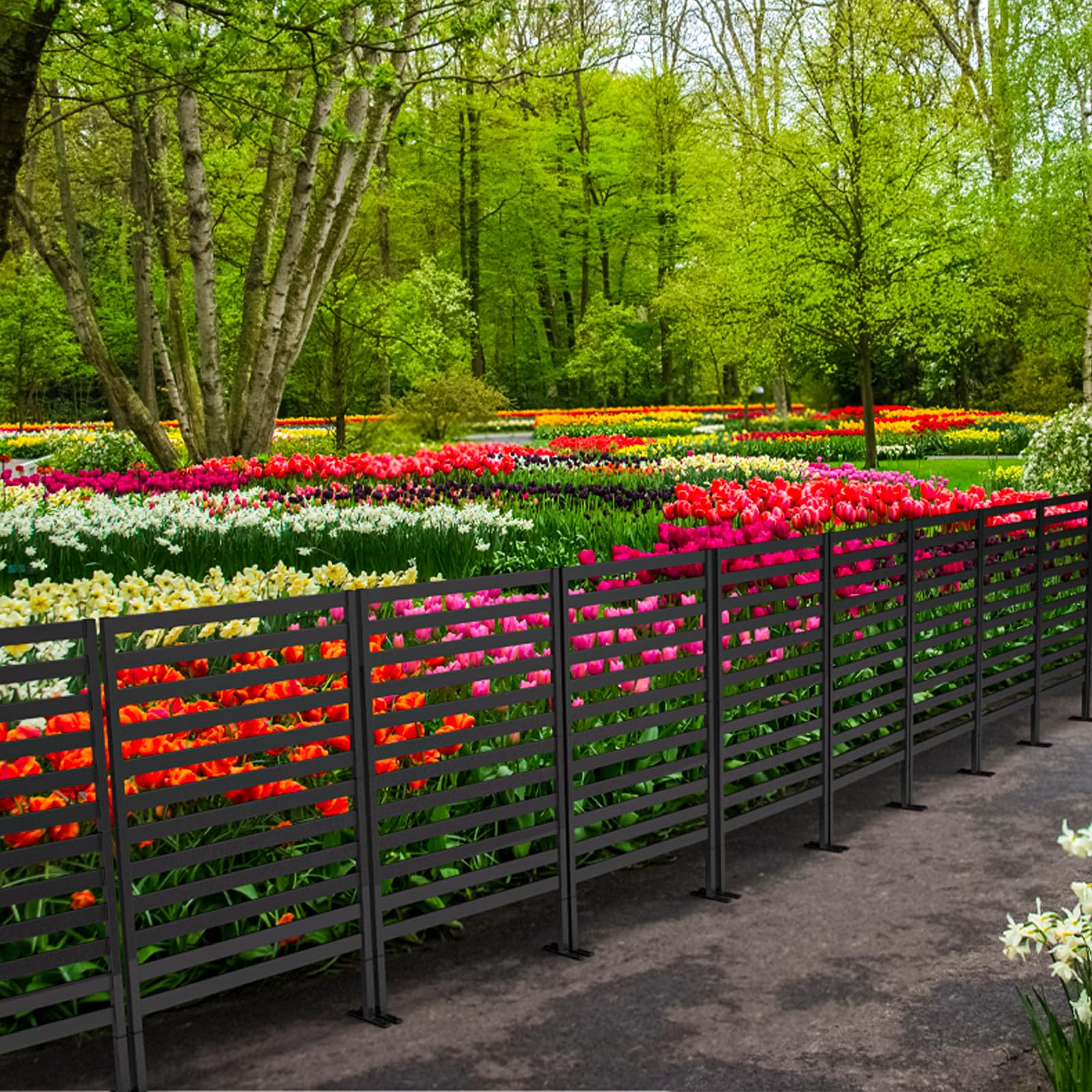 Snapklik.com : 12 Panels Decorative Garden Fence Animal Barrier Outdoor ...