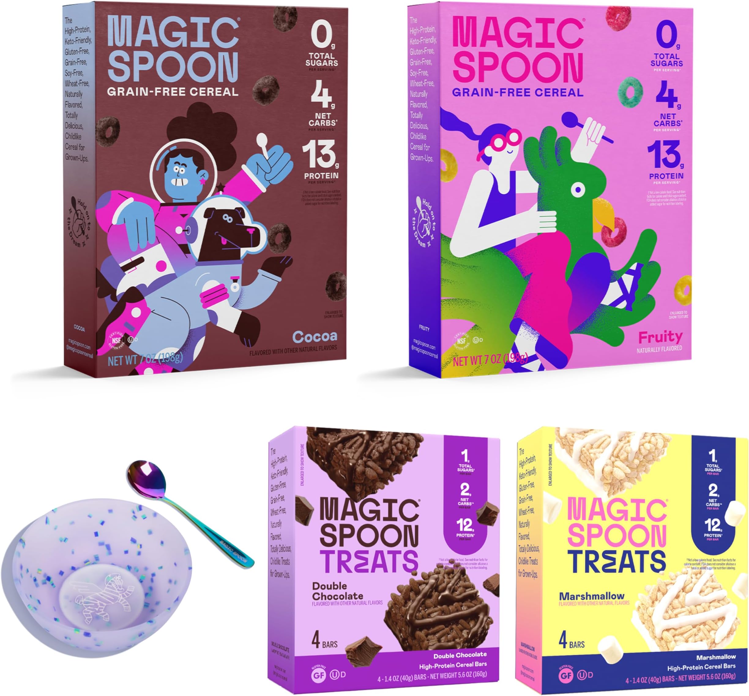 Amazon.com: Magic Spoon Honey Nut Cereal, 7 OZ