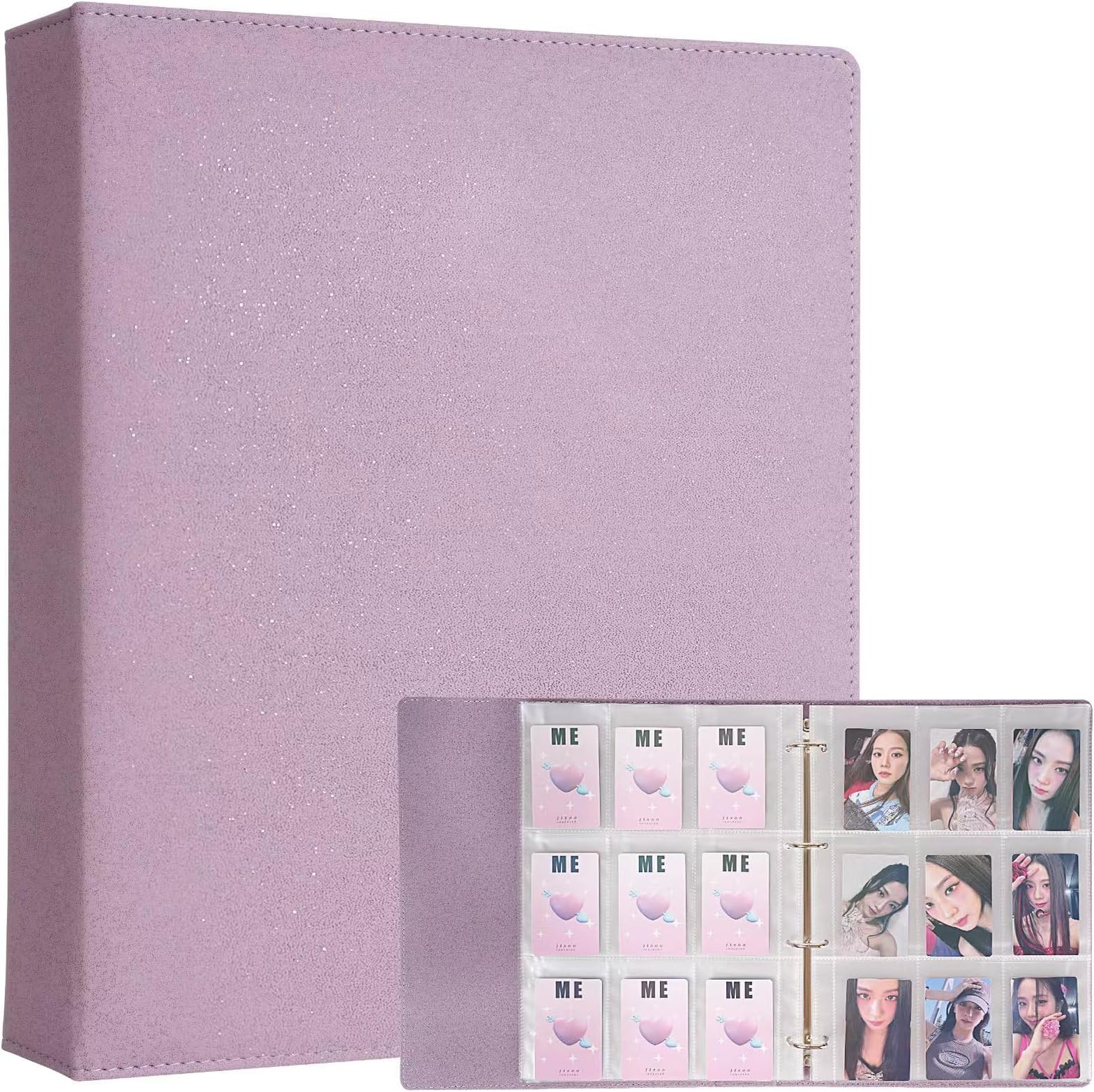 Amazon.com : A5 6 Pocket Extra Wide Moonlight Binder Soft PU Leather ...