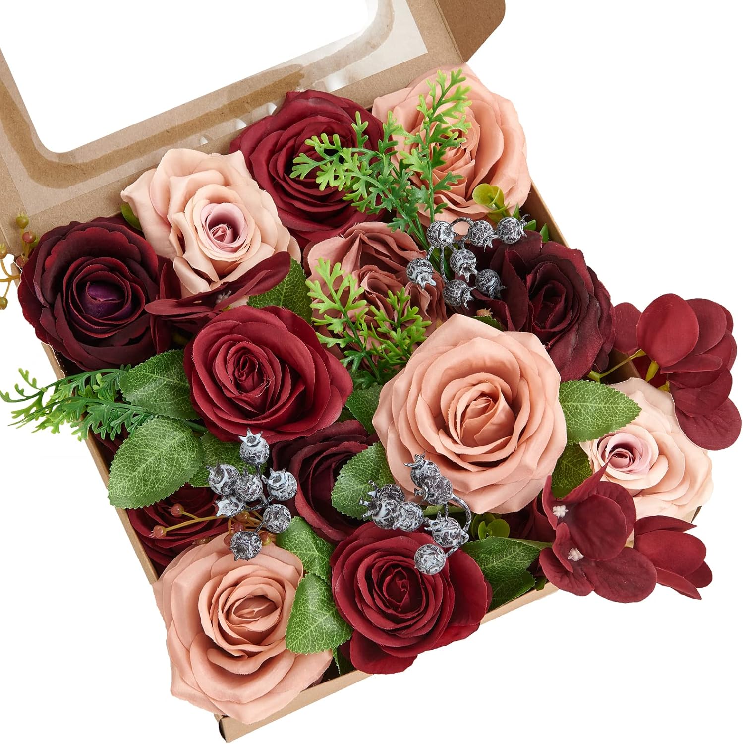 Amazon.com: Helera Artificial Flowers Combo Set Fake Flowers Bulk ...