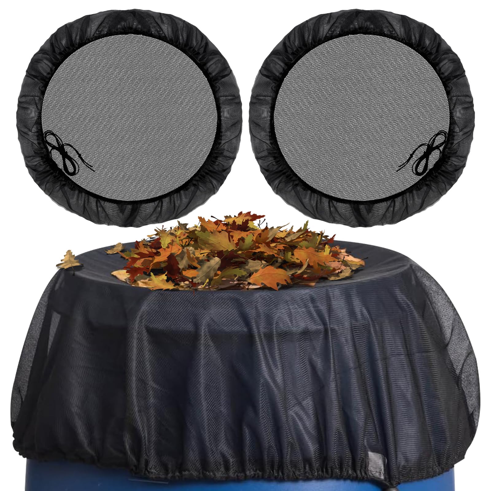Amazon.com : 2 Pcs Mesh Cover for Rain Barrel, Water Buckets Mesh Cover ...