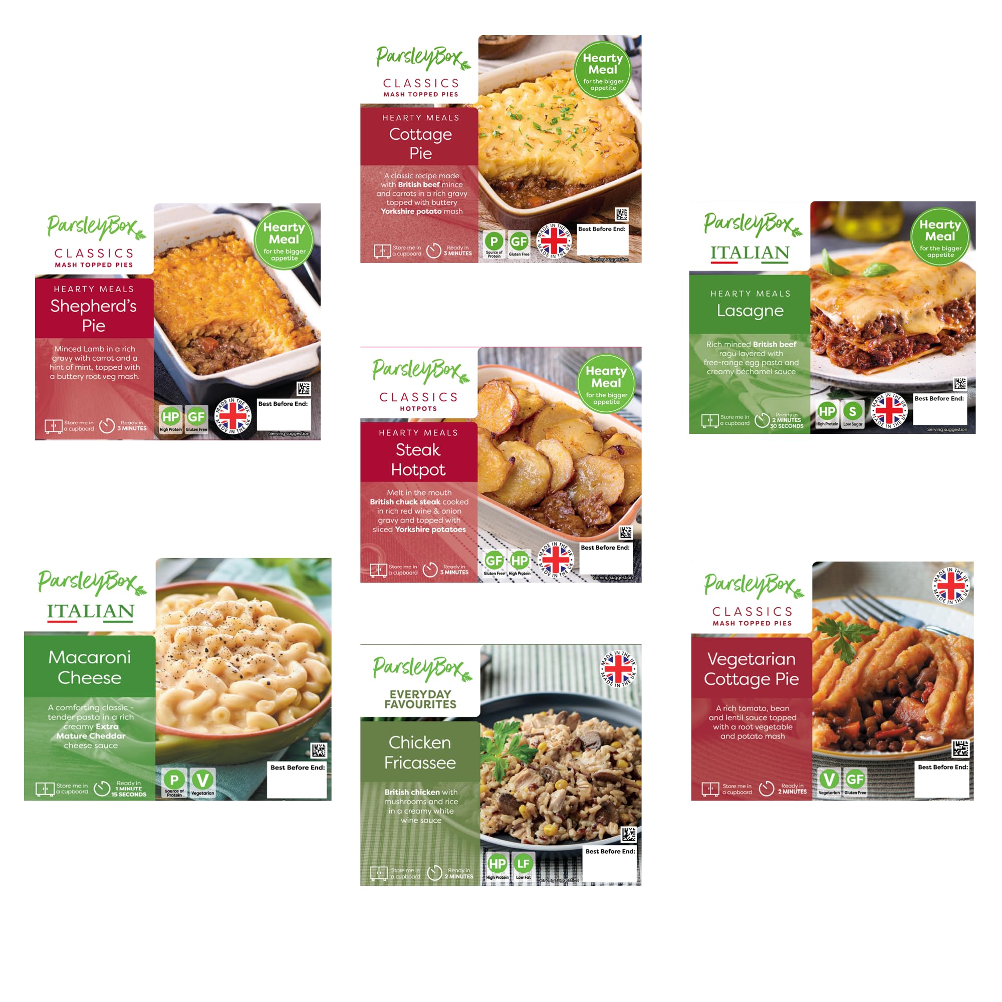 7-Day Perfect Portion Ready Meal Bundle - Microwaveable Cupboard ...