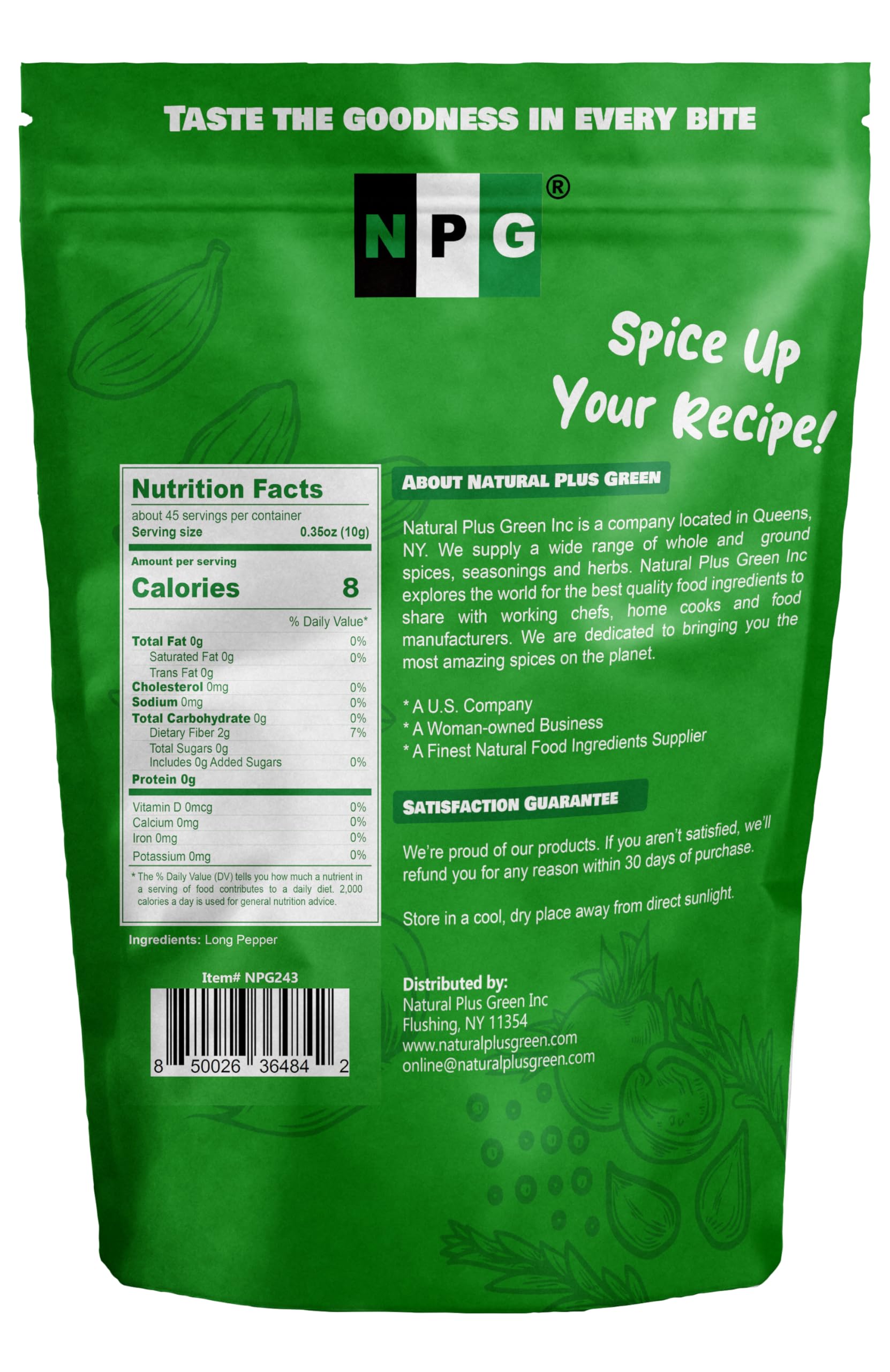 Snapklik.com : NPG Long Pepper 16 Oz, Whole Black Long Pepper, Piper ...