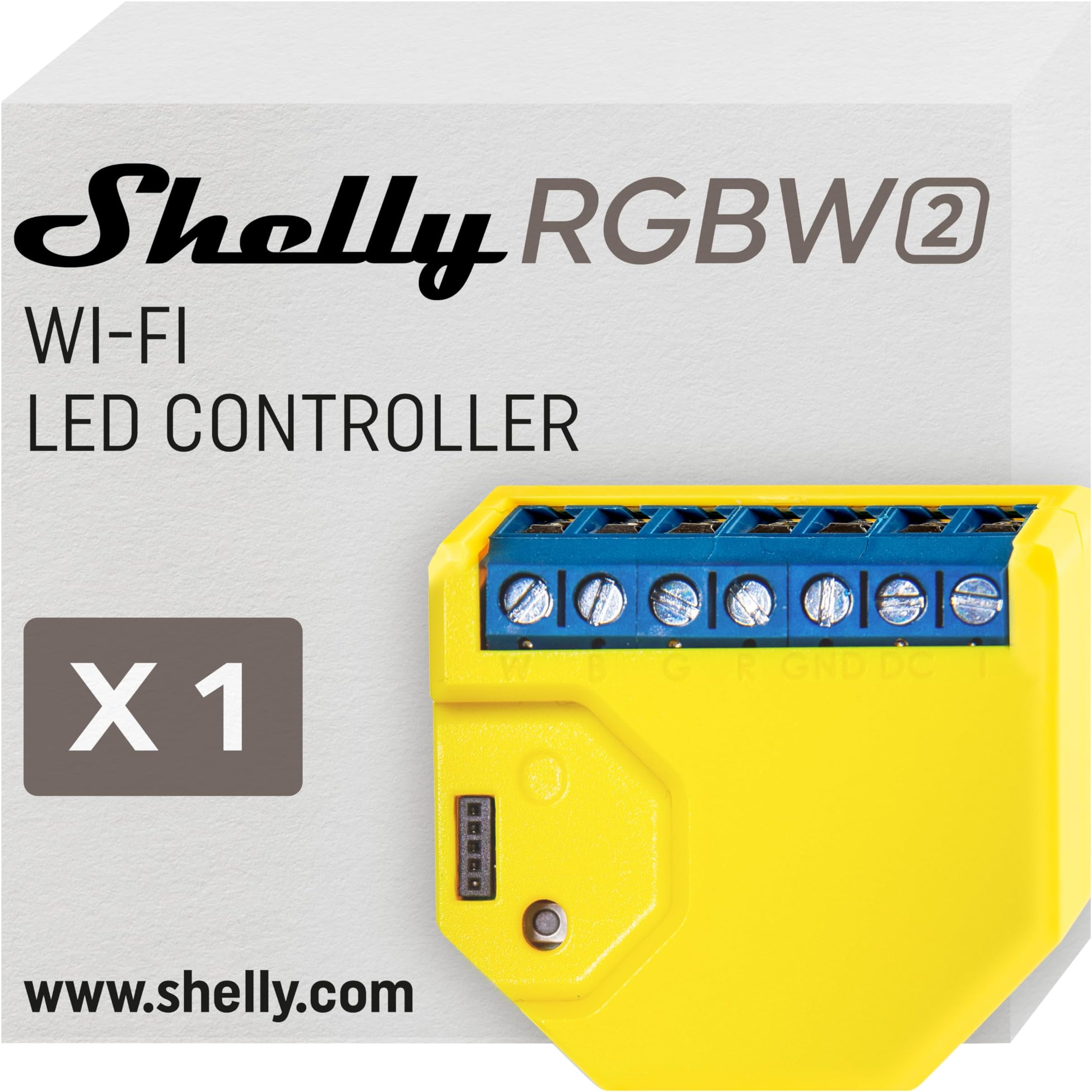 Shelly RGBW2 | Module relais Wi-Fi pour Bandes LED RGBW | Variateur de ...
