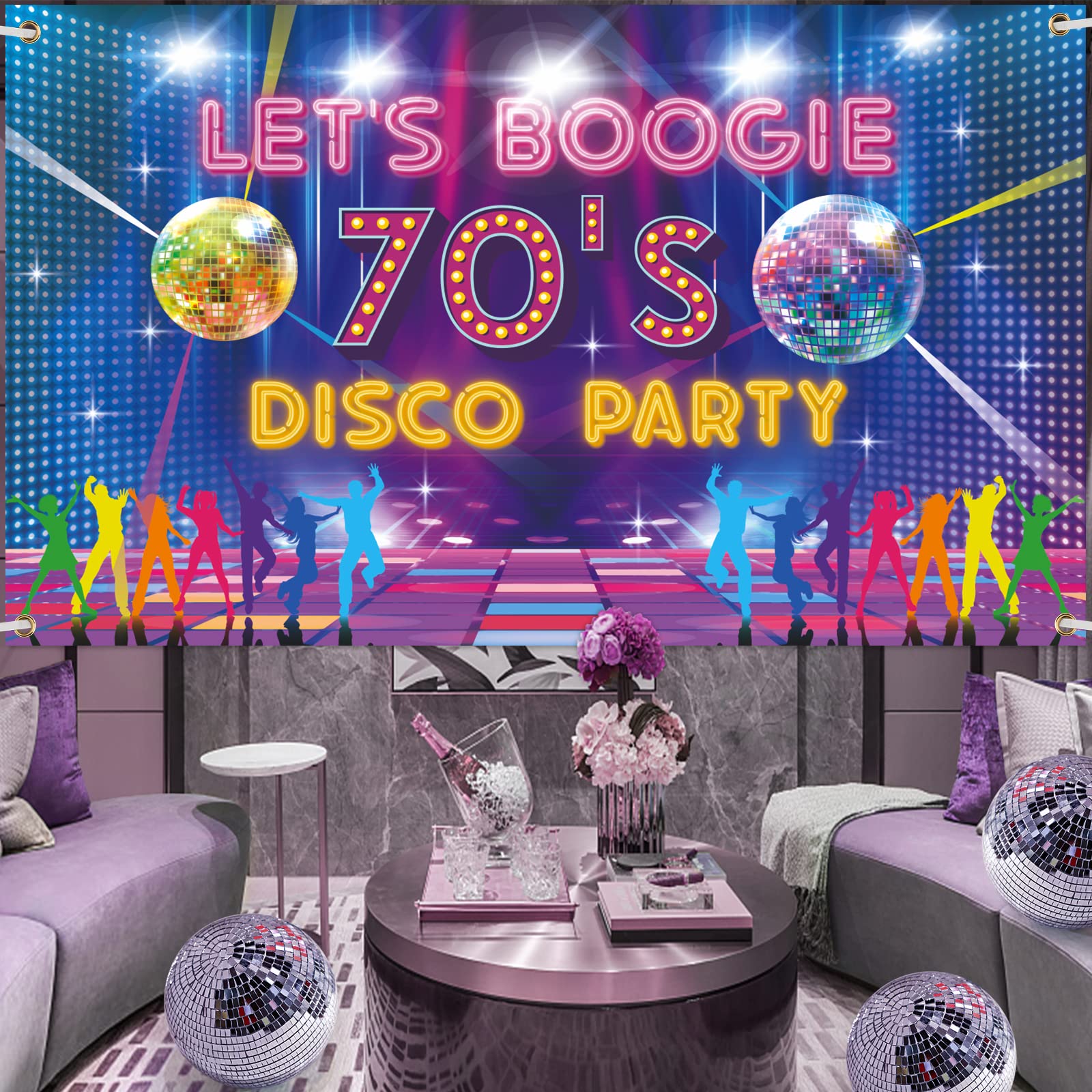 70s Theme Party Photo Backdrop 70's Disco Theme Event Eventologists