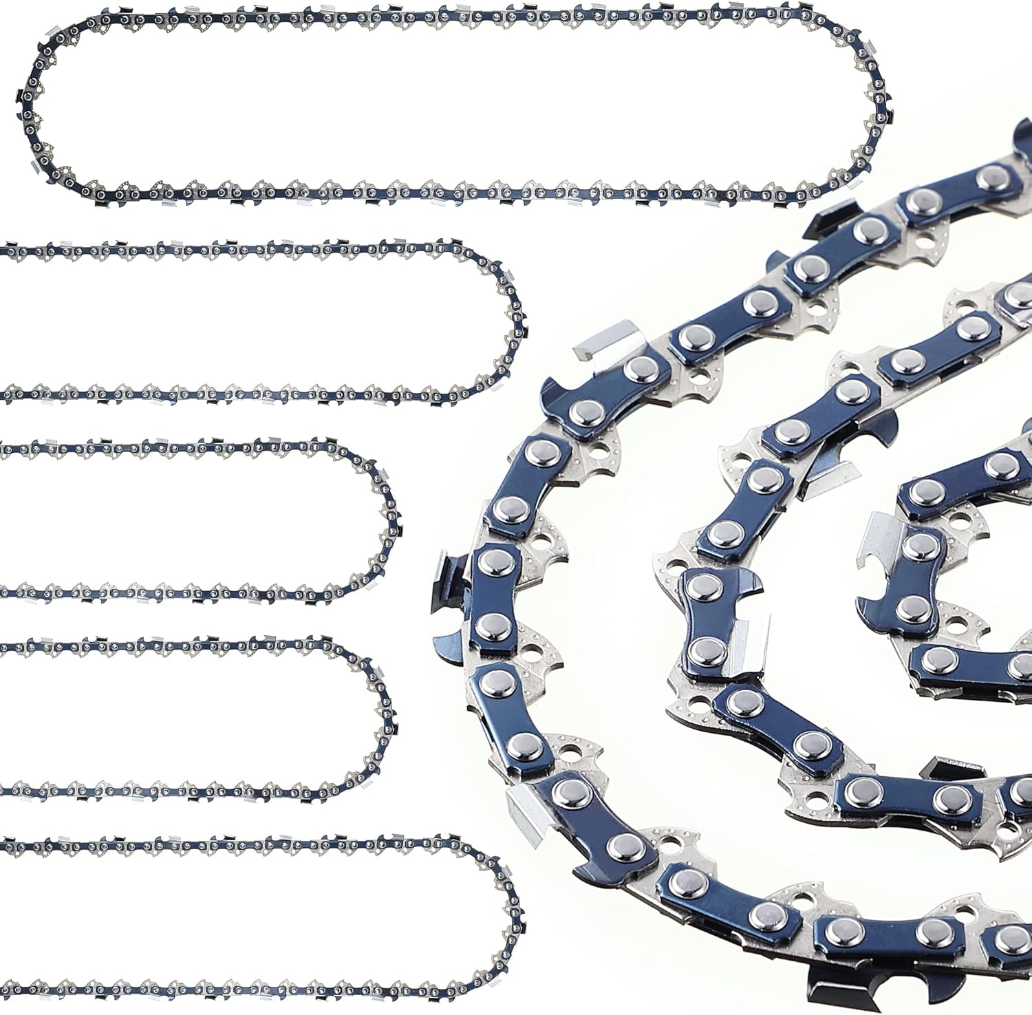 Amazon.com: Dreyoo 6 Pack 16 Inch Chainsaw Chain, S56 Drive Links, 3/8" LP Pitch, 0.50" Gauge ...