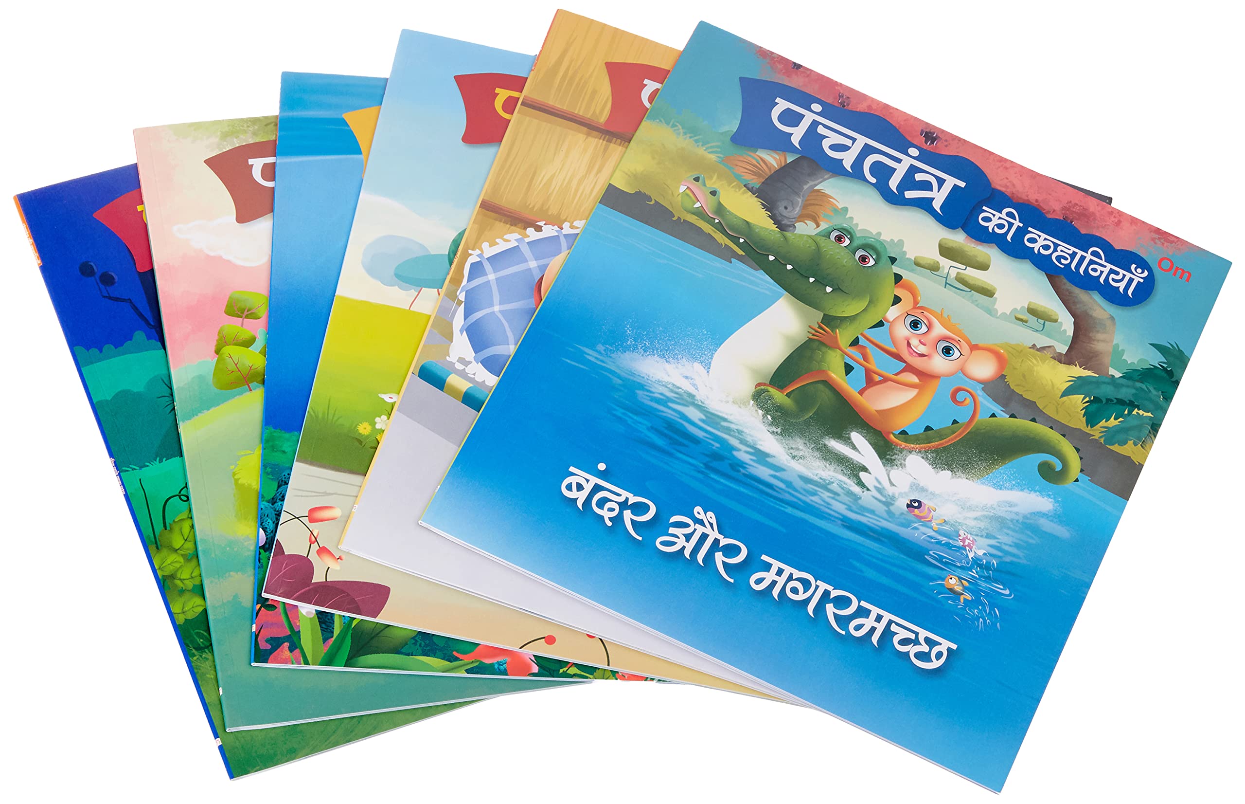Panchatantra Stories Hindi (SET OF 6 BOOKS) : Om Books Editorial Team ...