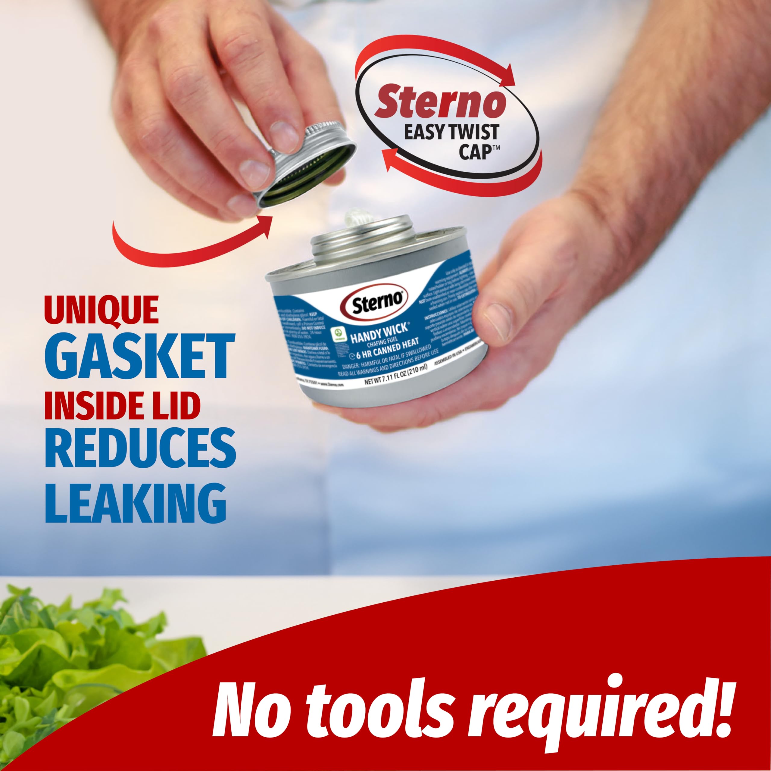 Snapklik.com : Sterno 6 Hour Handy Wick Canned Heat