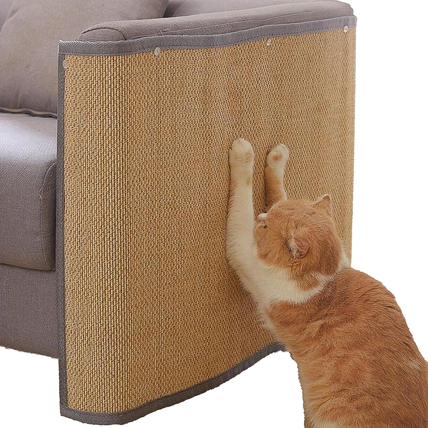 Cat Scratcher Mat, Natural Bamboo Cat Scratching Mat, Scratching Pad ...