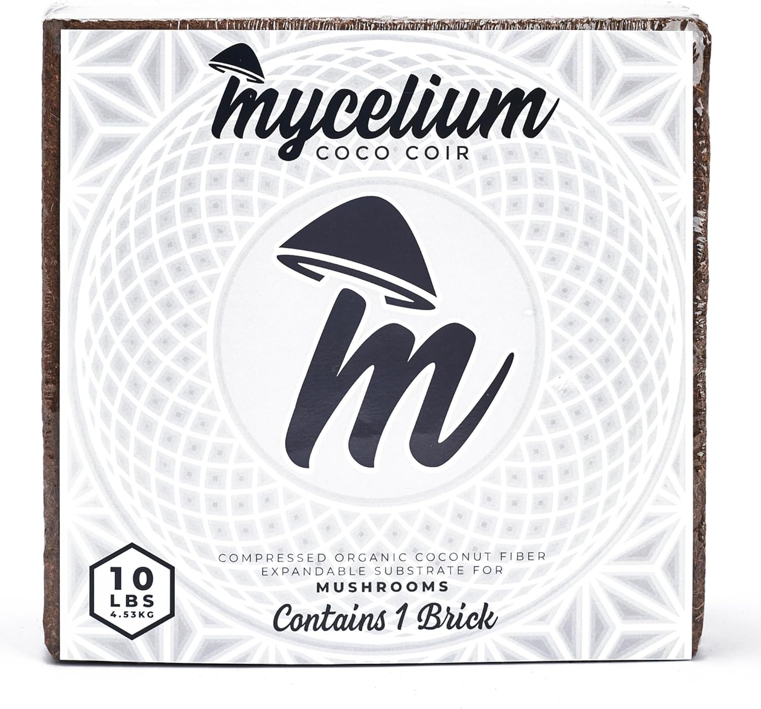 Amazon.com : Mycelium Coco Coir Brick Mushroom Growing Kit I Expandable ...