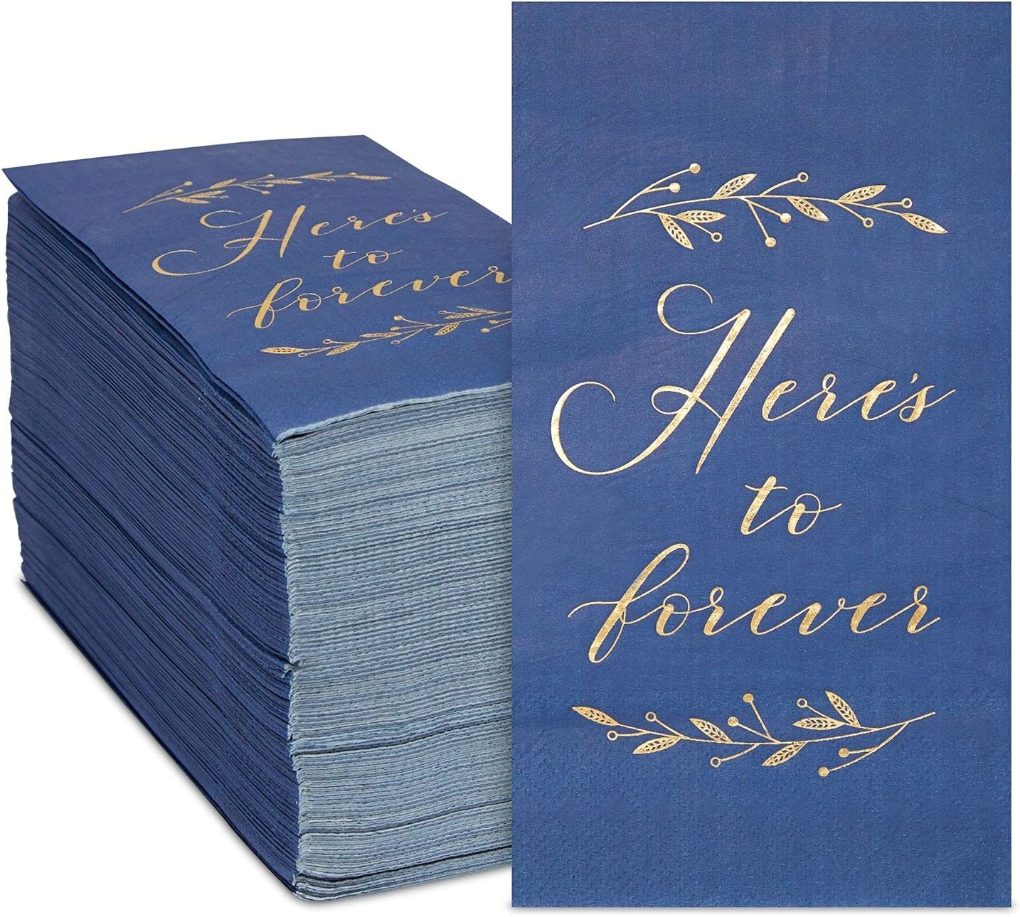 Amazon.com: Sparkle and Bash 100 Pack Navy Blue Wedding Cocktail ...