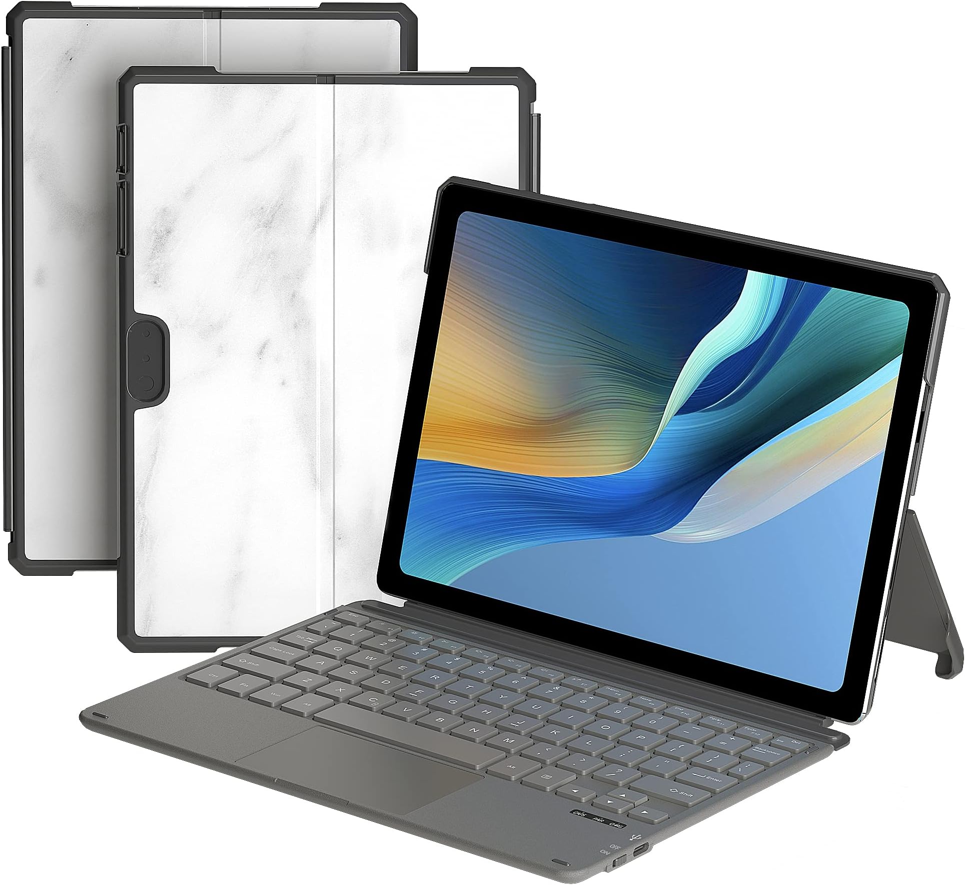 Amazon.com: CHESONA Surface Go Case with Keyboard Ultra-Thin Stand PU ...