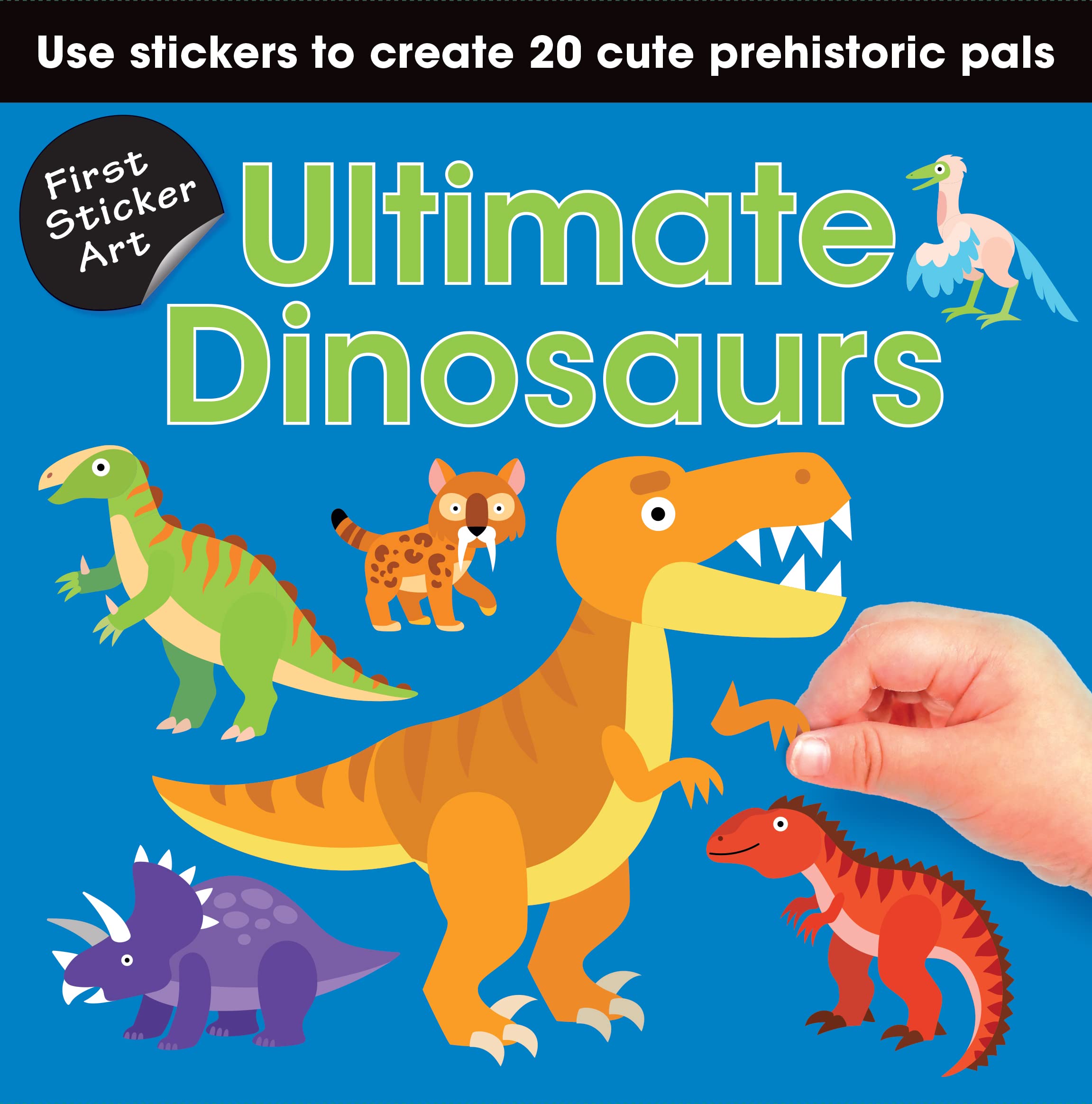First Sticker Art: Ultimate Dinosaurs: Color By Stickers for Kids, Make ...