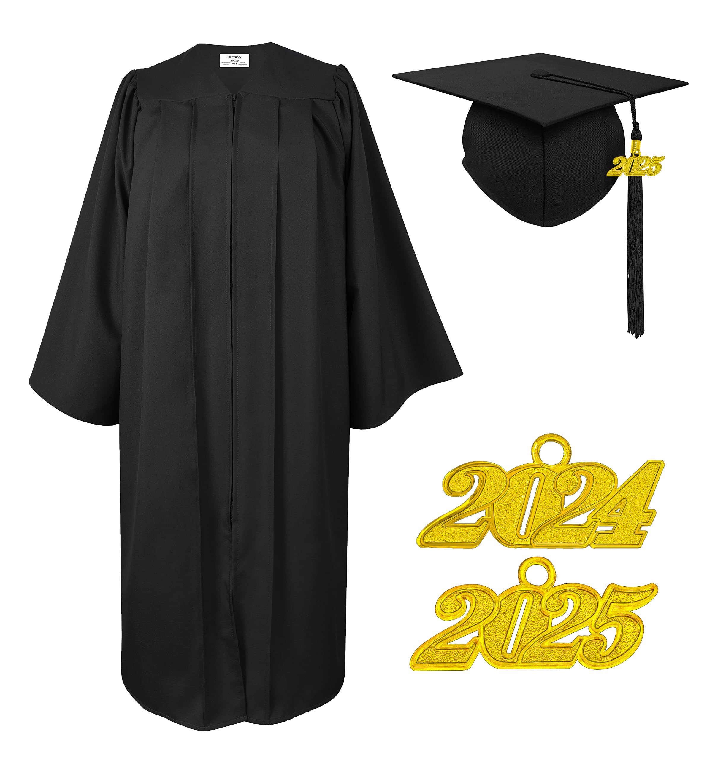 Snapklik.com : Matte Graduation Cap And Gown 2024 2025 Tassel Adults ...
