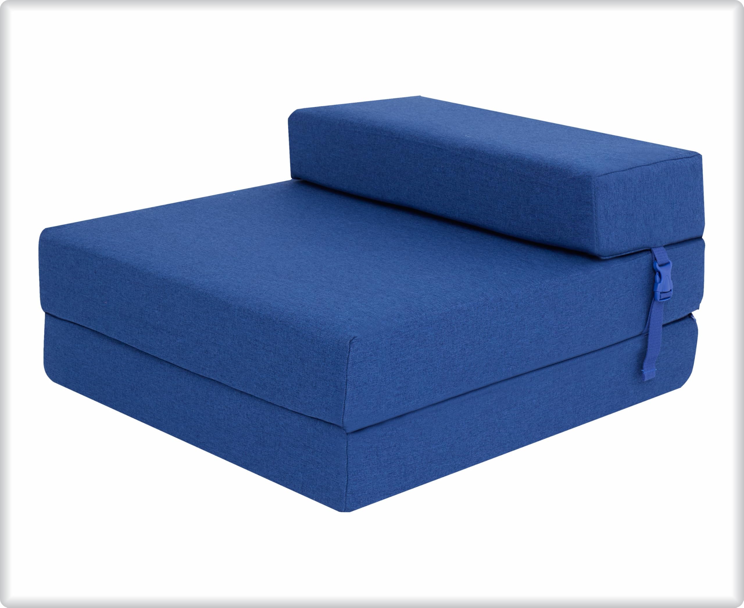 G&H Single Fold Out Z Bed Folding Mattress with Removable Cover Sofa ...