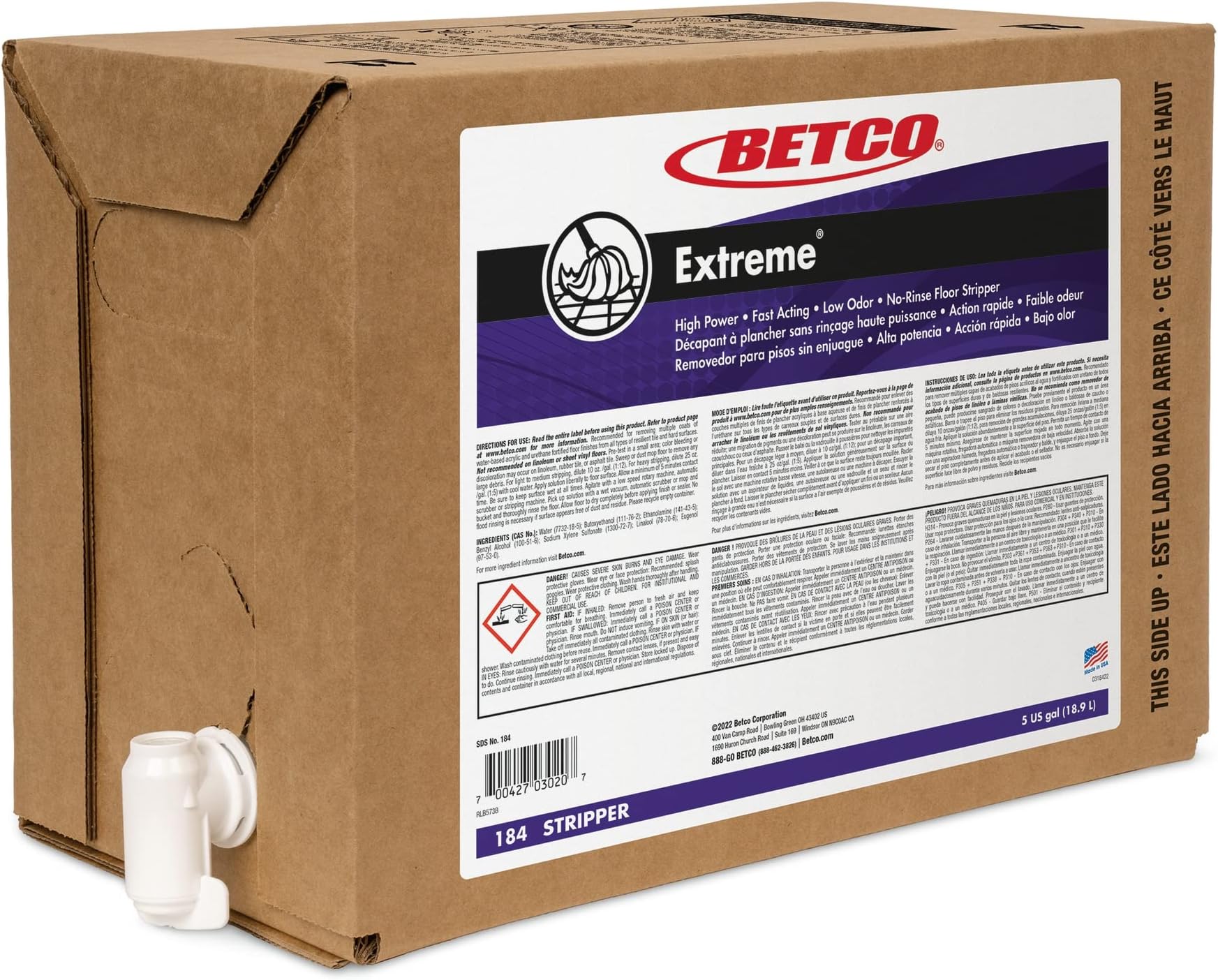 Amazon.com: Extreme® High Power, Fast Acting, Low Odor, No-rinse Floor ...