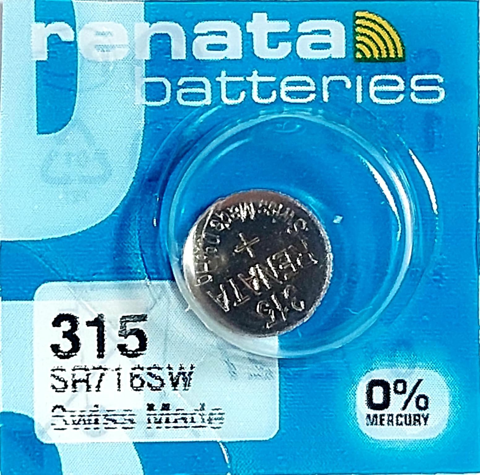 Renata One (1) X 315 SR716SW SB-AT Silver Oxide Watch Battery 1.55v ...