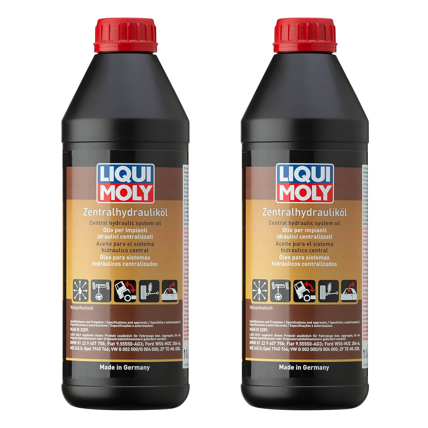 2x 1 Liter LIQUI MOLY Hydrauliköl Zentralhydrauliköl Zentralhydraulik ...
