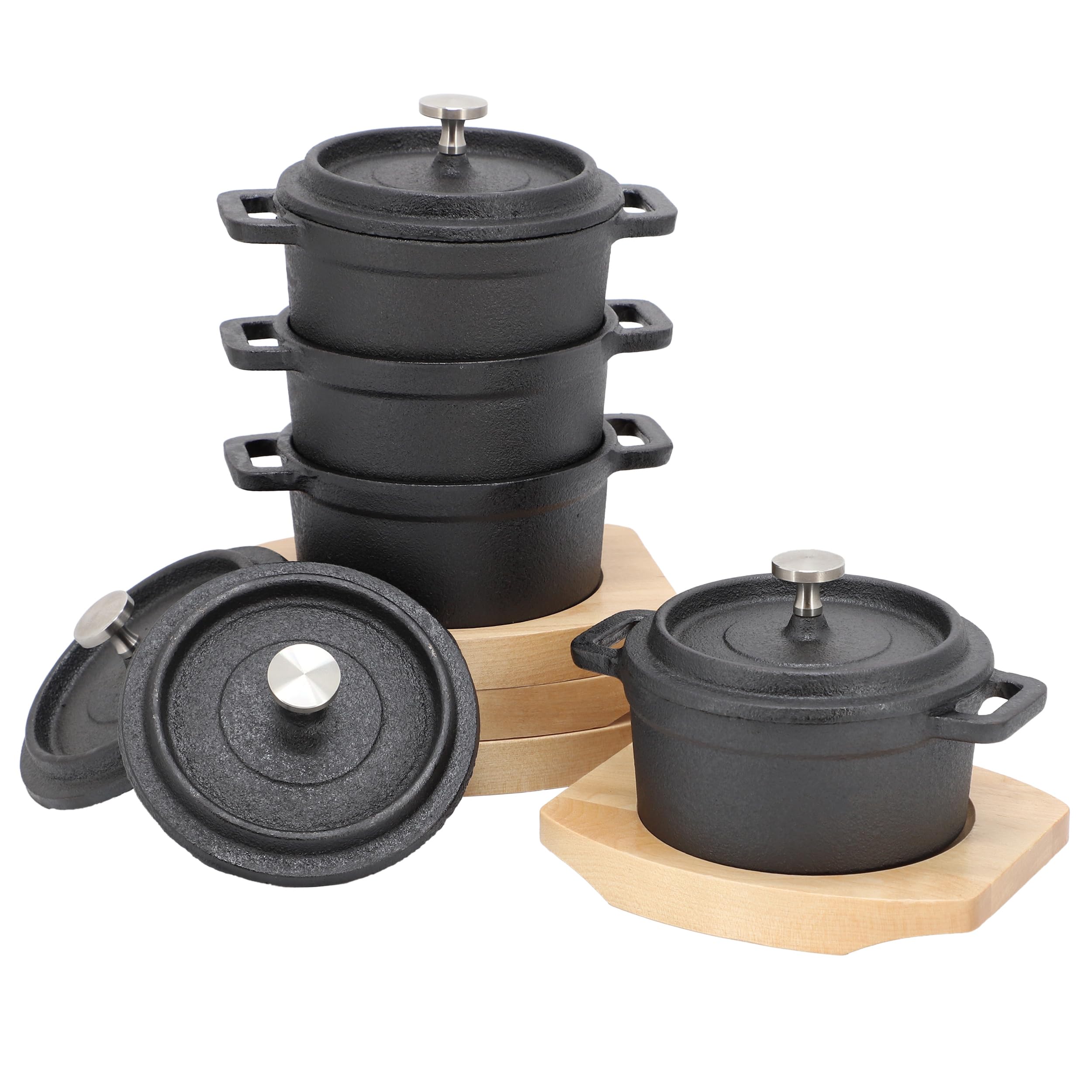 Snapklik.com : MegaChef Cast Iron 8 Ounce Mini Dutch Oven