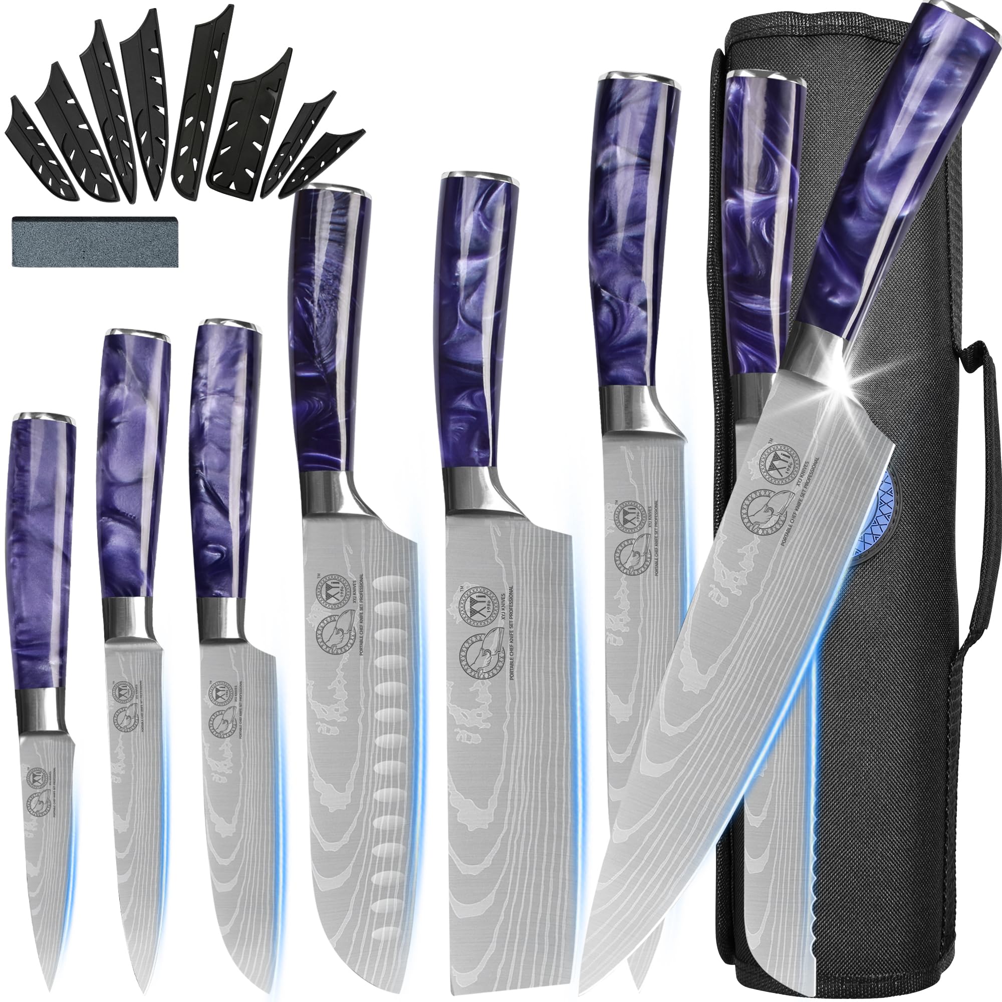 Snapklik.com : Authentic XYJ Since 1986,8-pieces Japanese Chef Knives Set