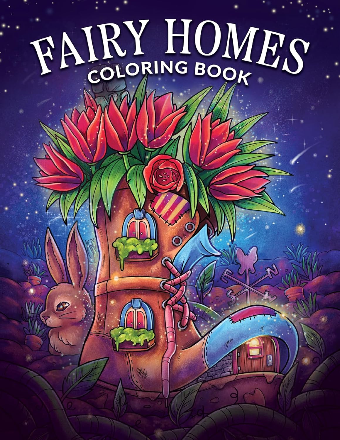 Amazon.com: Fairy Homes Coloring Book: For Adults with Fantasy Designs ...