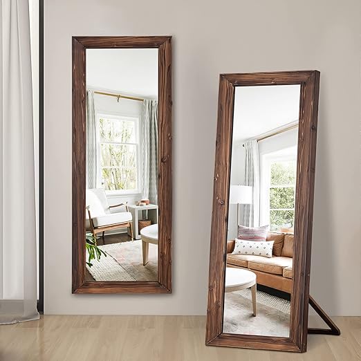 Amazon.com: NicBex 64 x 21 Inch Full Lenth Mirror with Wooden Stand ...