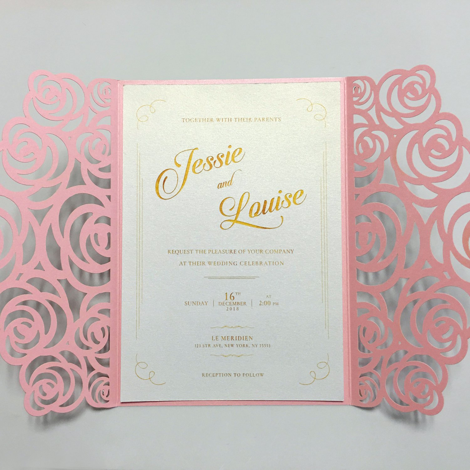Pink Blank Invitation