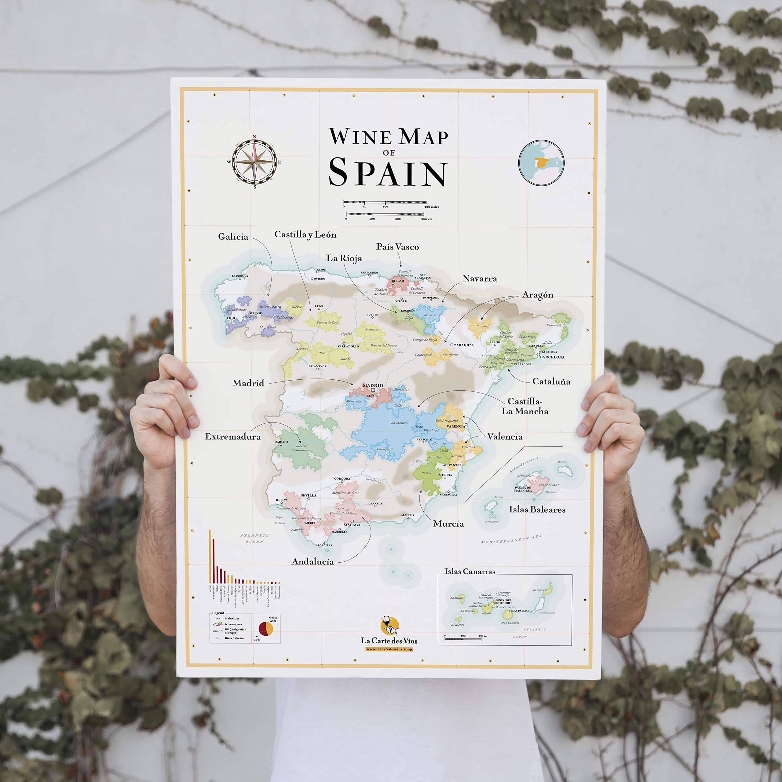 Printable Map Of Spain Wine