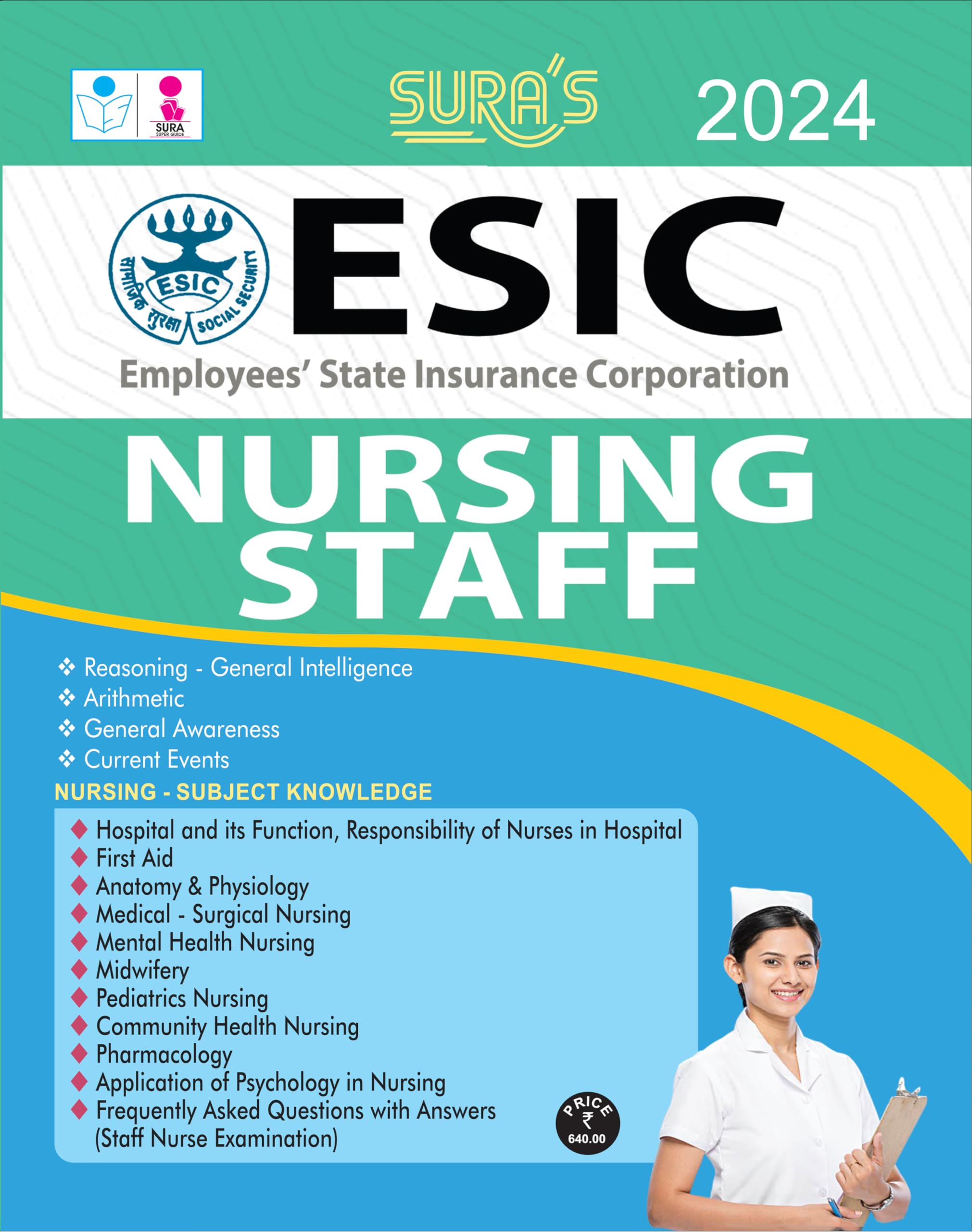 Buy SURA'S ESIC Nursing Staff Exam Guide Book Latest Updated Edition ...