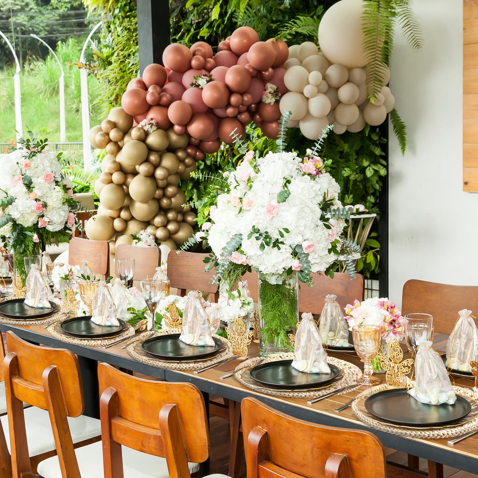 32 Pcs 15 Inch Round Woven Placemats Large Boho Rattan Chargers Natural ...