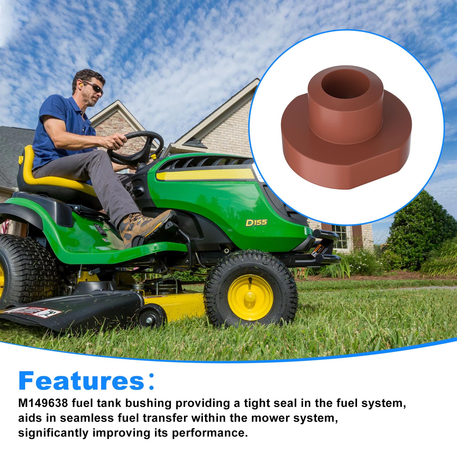 Snapklik.com : Fuel Tank Bushing Grommet M149638 Replacement Jo-hn D ...