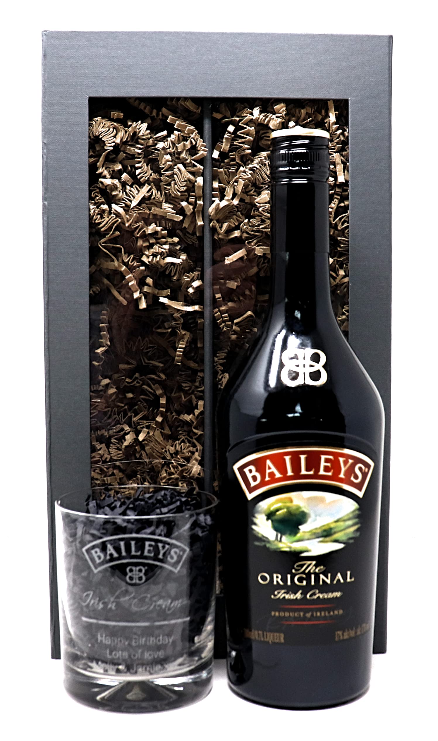 Buy RegaloPersonalised Dimple Tumbler & Baileys - Baileys Label Design ...