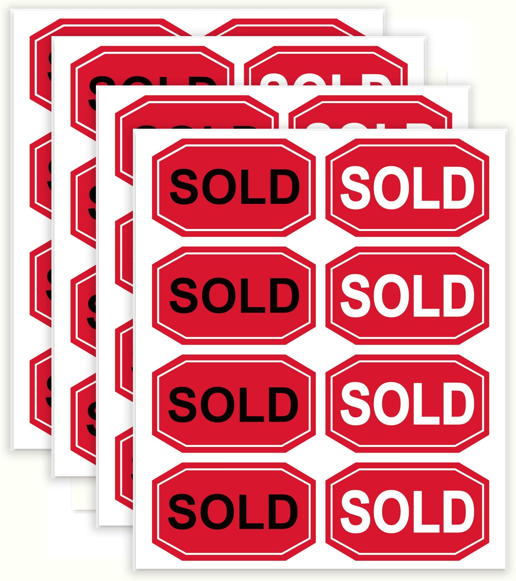 Amazon.com : Red Small Sold Stickers Dot 1" Round Sold Point of Sale ...