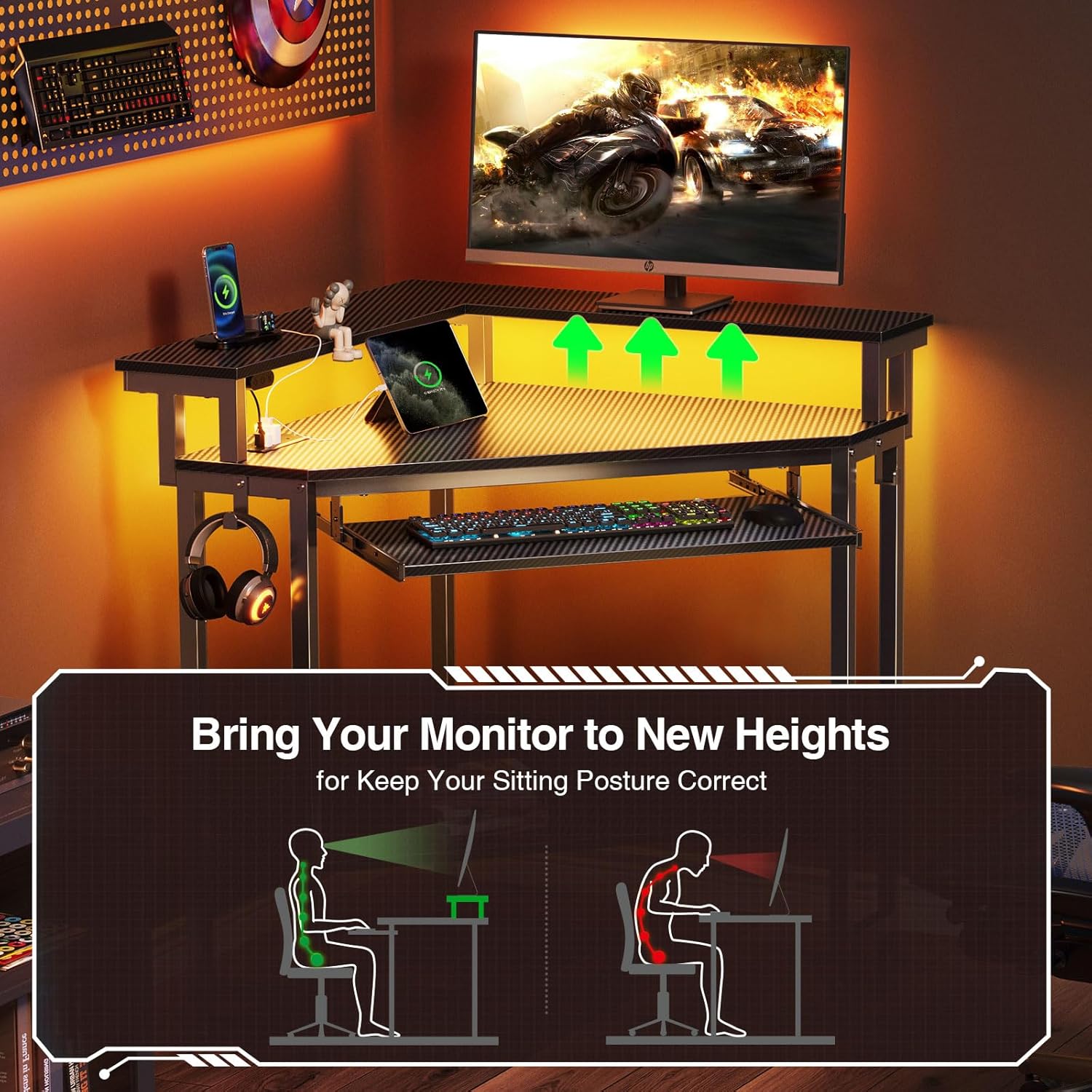 Rolanstar Corner Computer Desk (Model hq-dnzh024-01) User Manual