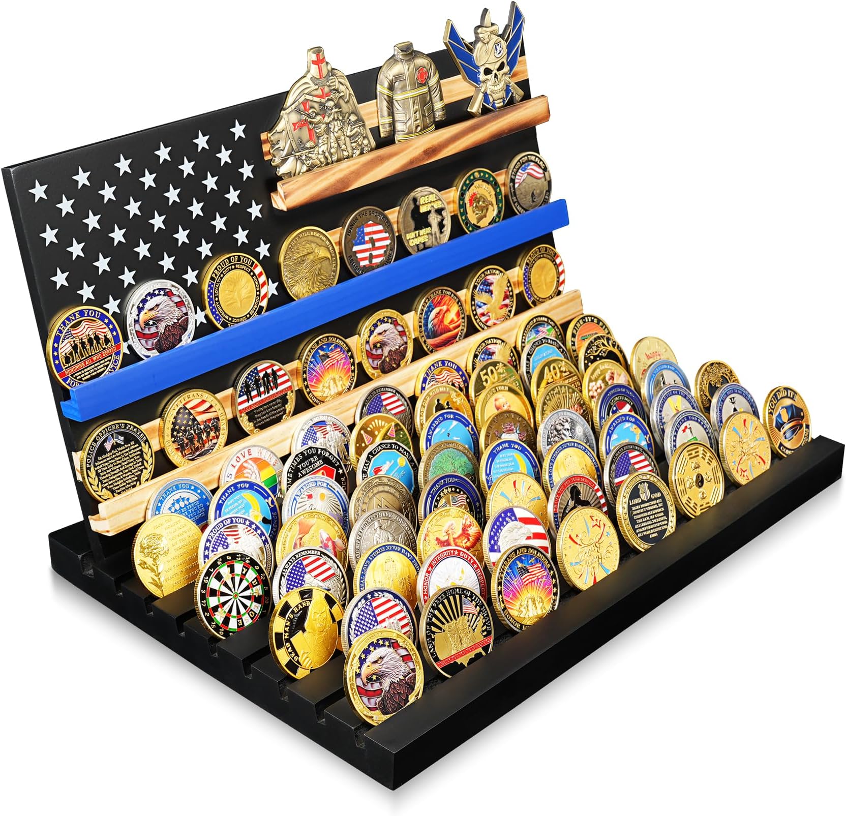Amazon.com: PiaoHao Challenge Coin Display Stand Military Coin Holder ...