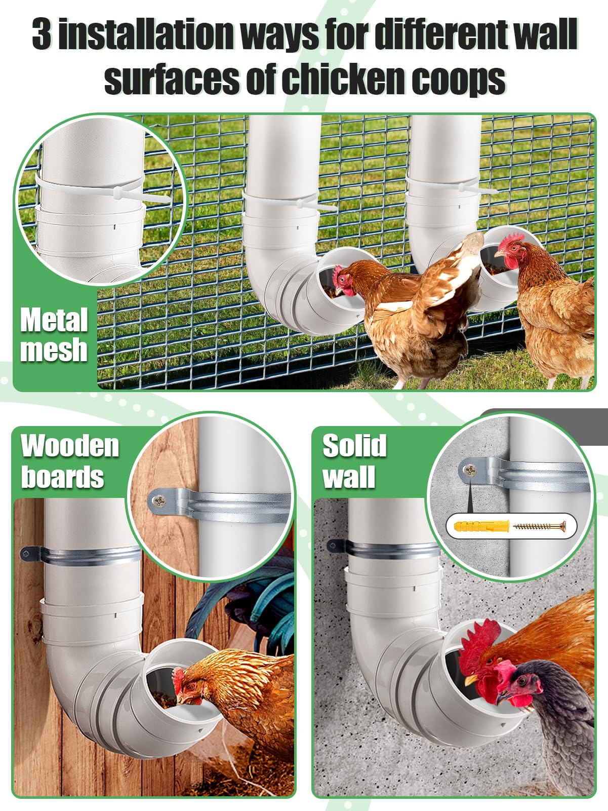 Snapklik.com : 2 Set Automatic Chicken Feeder No Waste - 13 Pounds ...