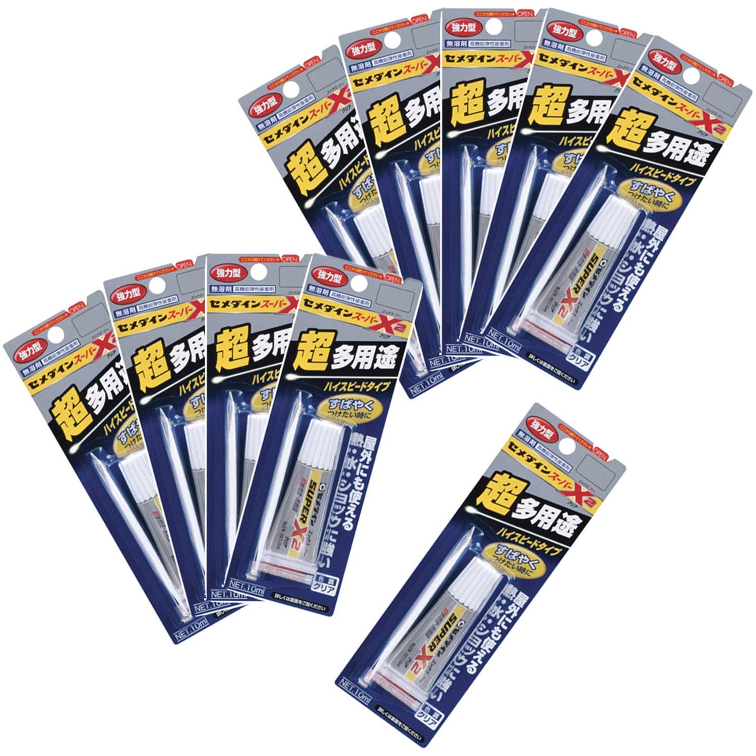 セメダイン スーパーX2 超多用途 クリア P10ml AX-083 【2021春夏新作】 - 接着、補修