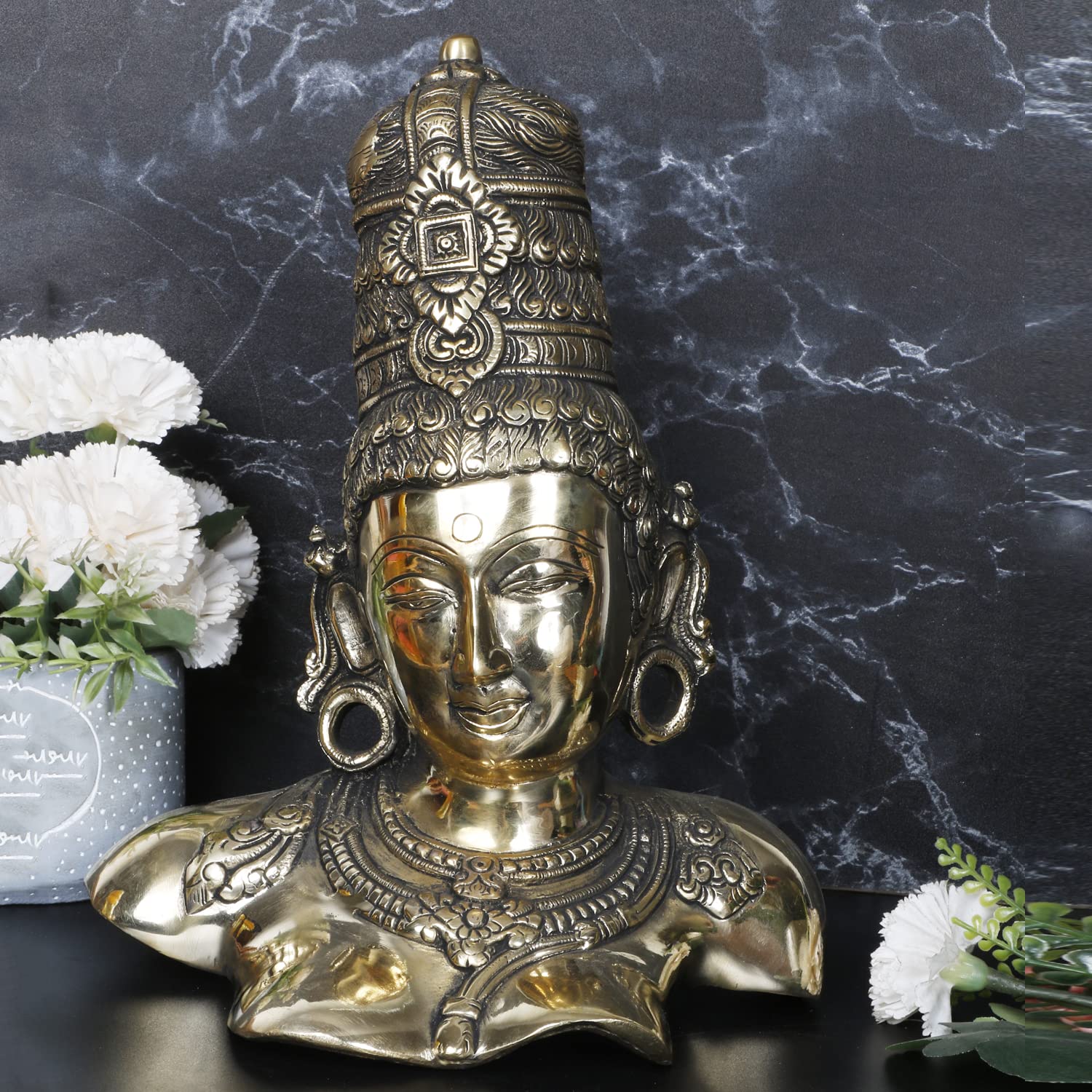 Buy ARTVARKO Brass Devi MATA Uma Parvati Gauri Bust Parvathi Durga Kali ...