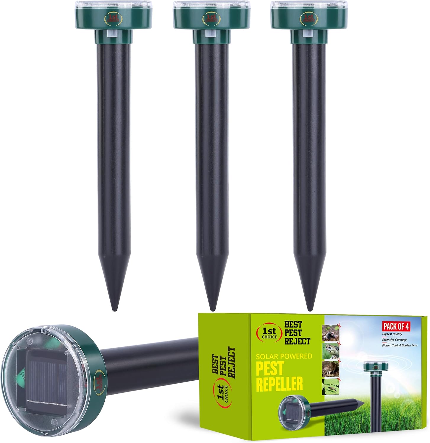 Amazon.com : Pestless Solar-Powered Pest Repeller - Deterrent for Moles ...