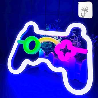 YIVIYAR Gaming Light Gaming Neon Signs LED Neon Wall Lights Neon Light ...