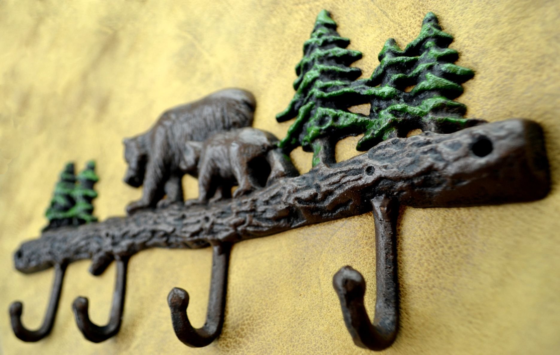 Snapklik.com : Lulu Decor, Cast Iron Bear Key Holder And Coat Hook
