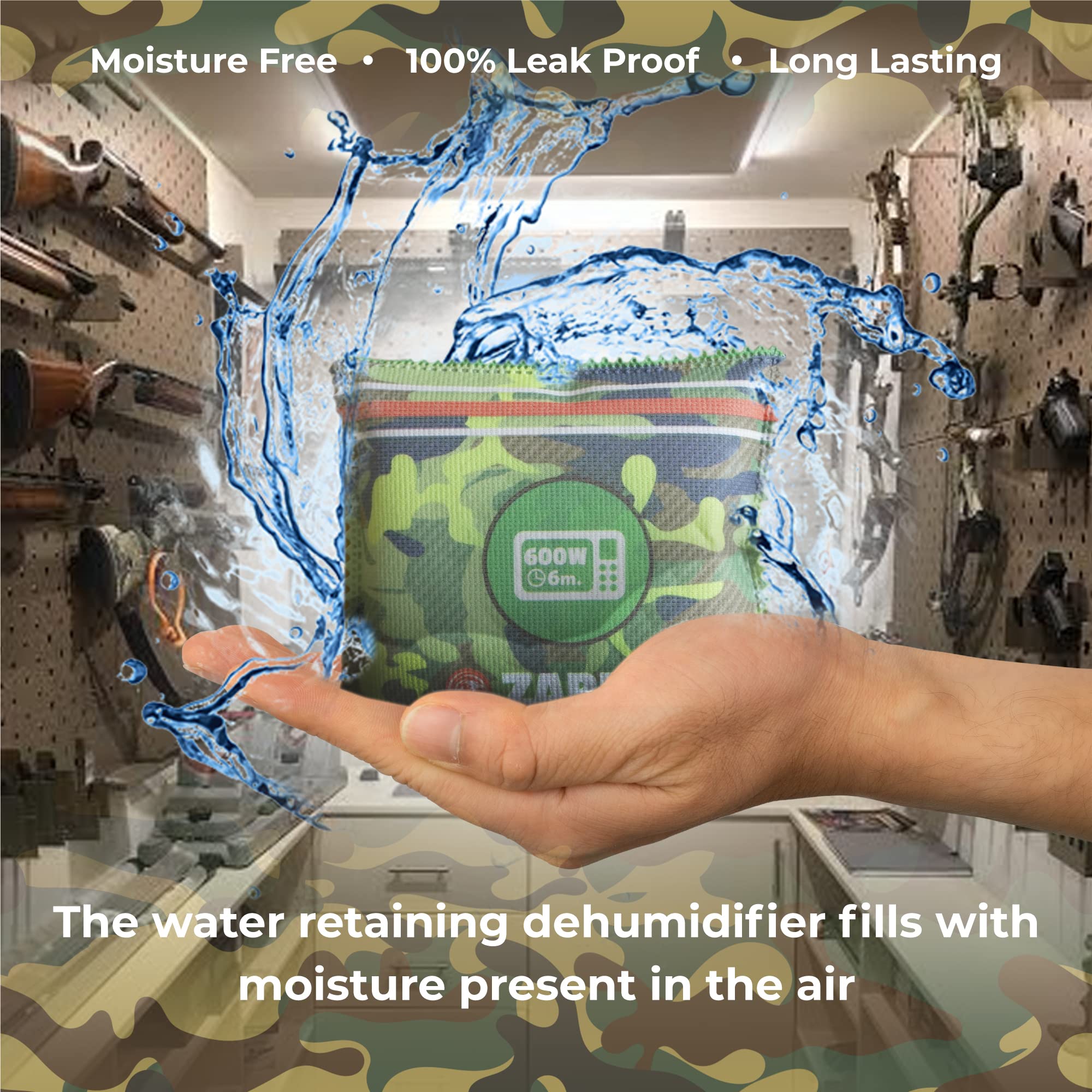 Snapklik.com : Gun Safe Dehumidifier Camouflage - Rechargeable ...