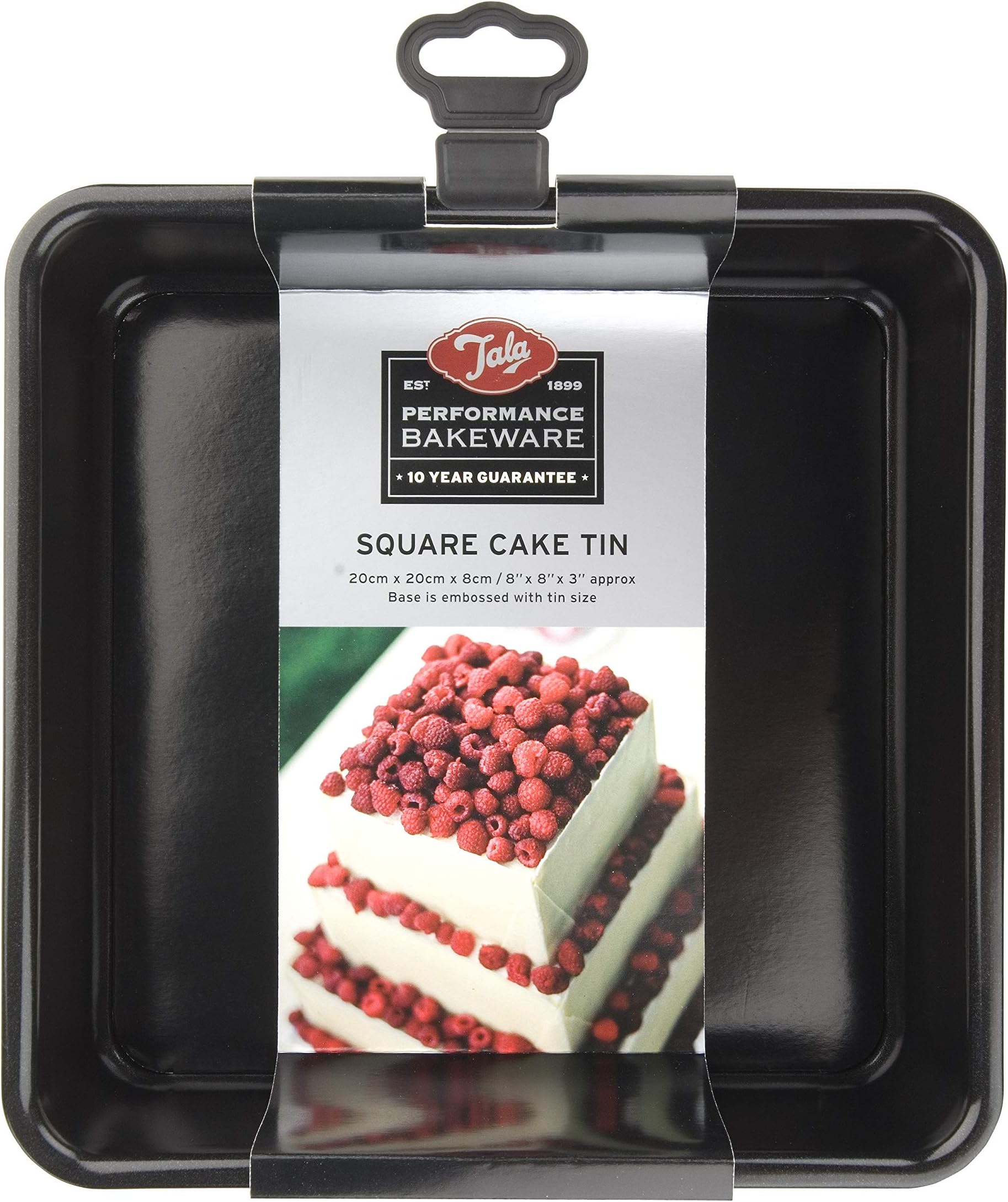 Tala Performance, Loose Base Square Cake Tin, Professional Gauge Carbon ...