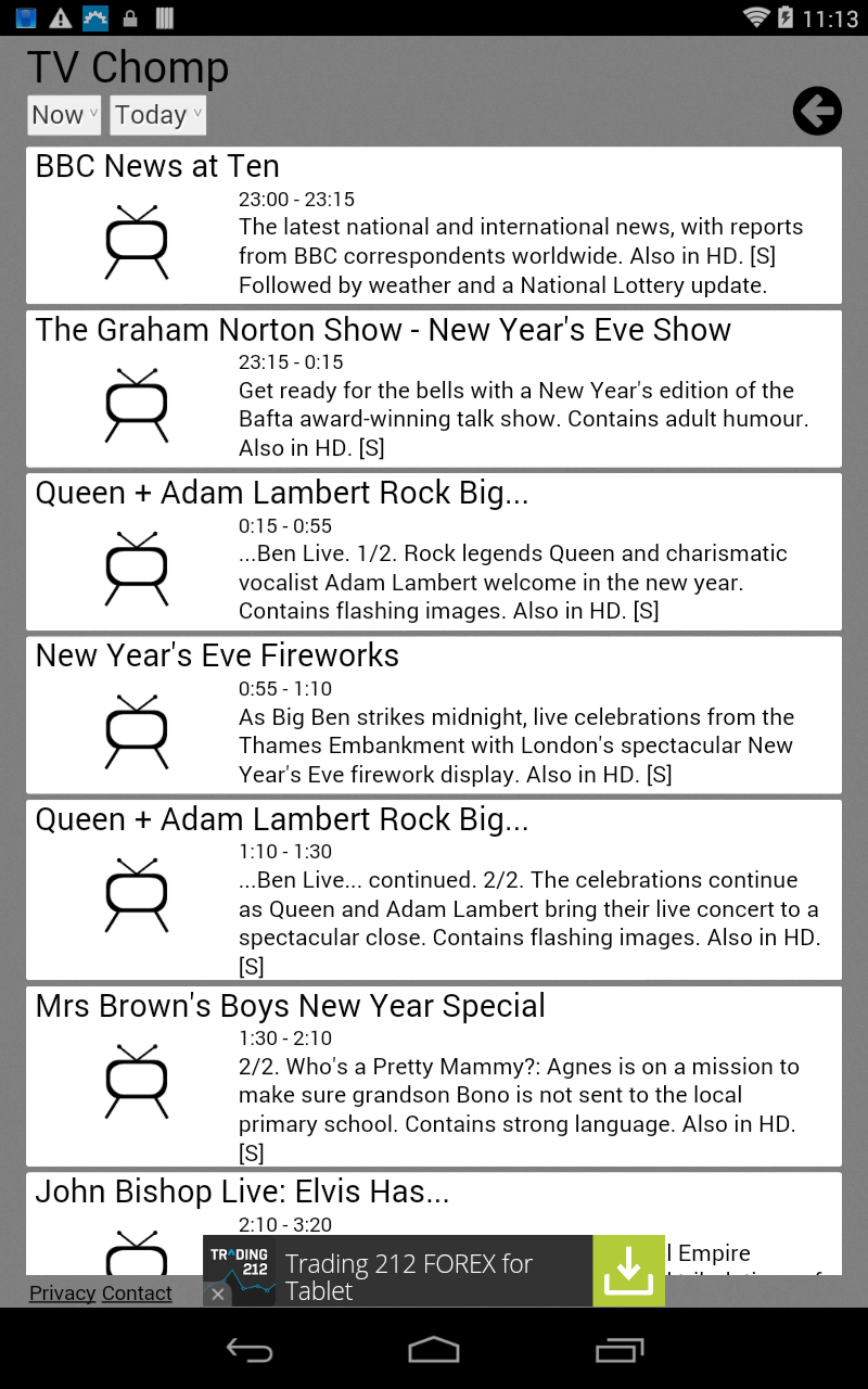 TV Chomp - UK TV Guide - App on the Amazon Appstore