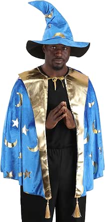 Amazon.com: Adult Classic Wizard Costume Kit | Wizard Accessories ...