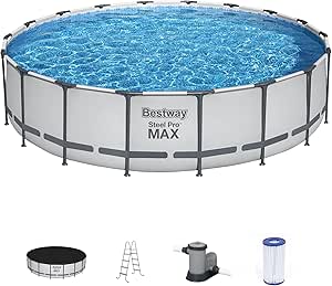 Amazon.com: Bestway Steel Pro MAX 18 Foot x 48 Inch Round Metal Frame ...