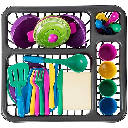 Amazon.com: Play Kitchen Pots and Pans for Kids Kitchen Playset - 27Pcs ...