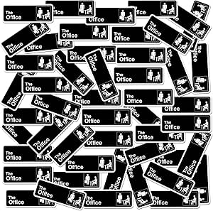 Amazon.com: The Office Logo 50ct Vinyl Large Deluxe Stickers Variety ...
