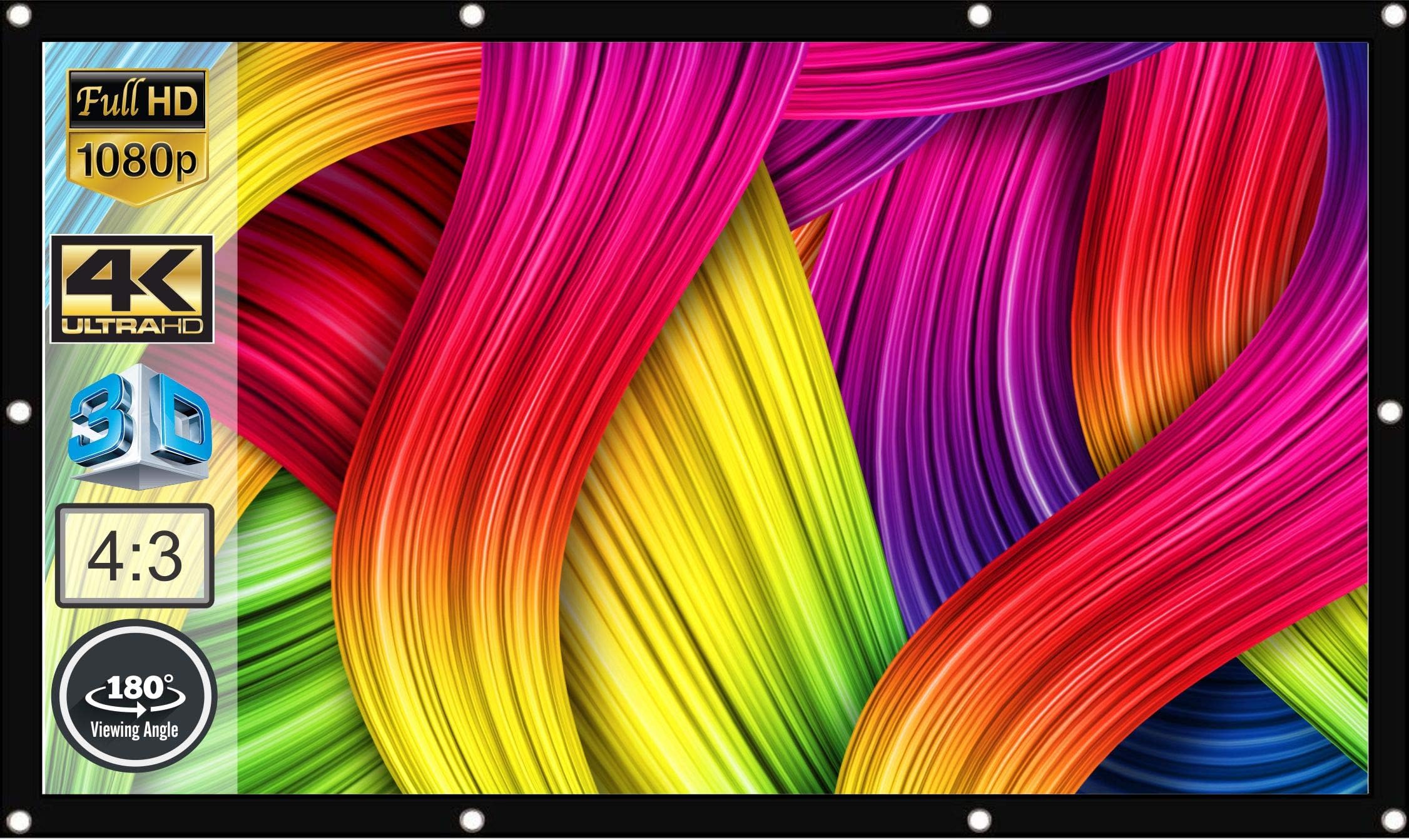 Inlight Cineview 7.3 x 4.1 Feet, 87x49 Inches, 100 Inches Diagonal in ...