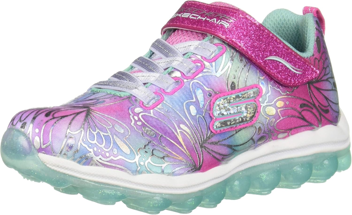 Amazon.com | Skechers Kids Girl's Skech-AIR-Flutter N'FLY Shoe, Multi ...